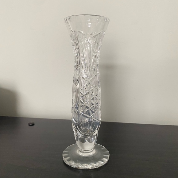 Accents | Vintage Crystal 7 Inch Vase | Poshmark